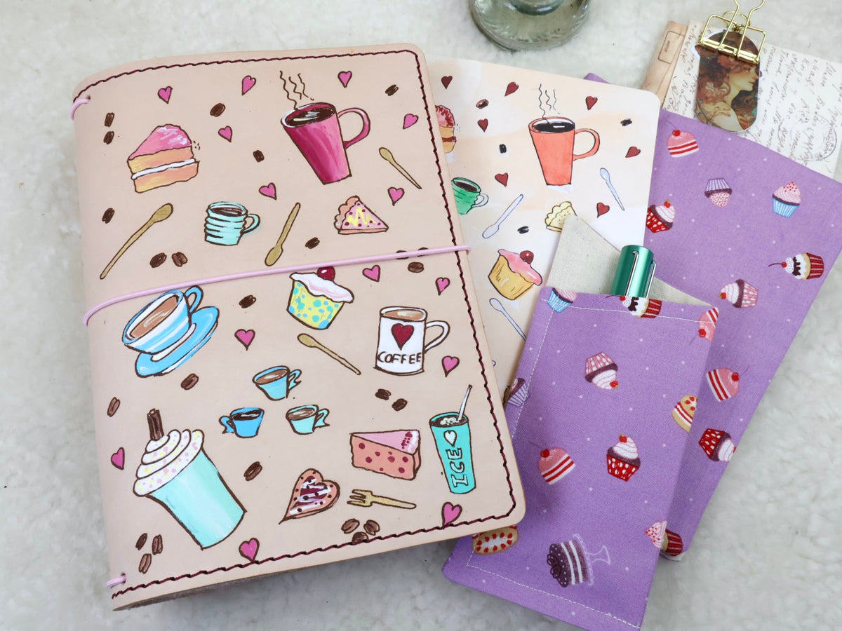 A5 Coffee and Cake Journal Cover Full Starter Set--Ready to Ship ...